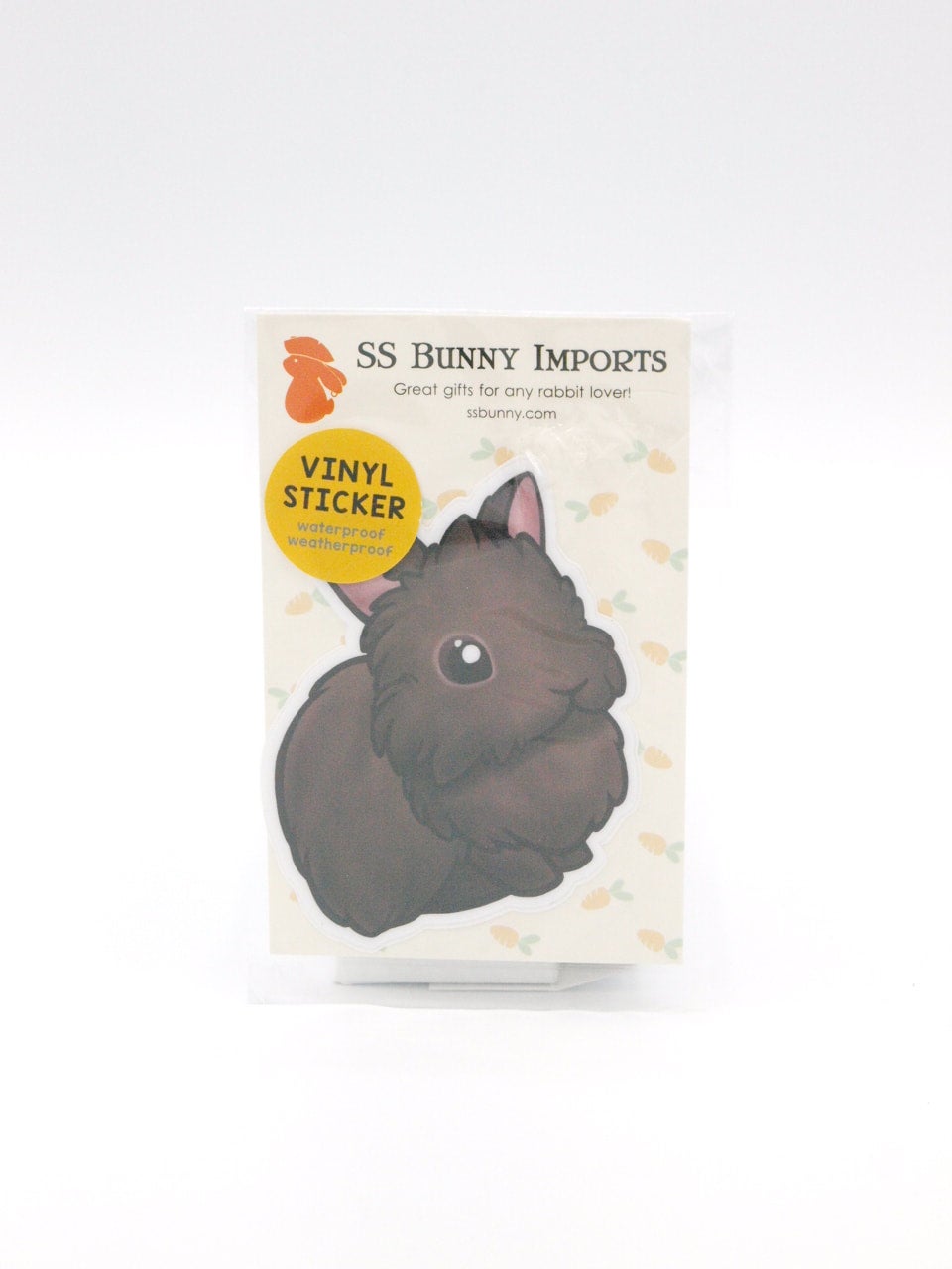 Chocolate Lionhead Rabbit Sticker | SDHRS